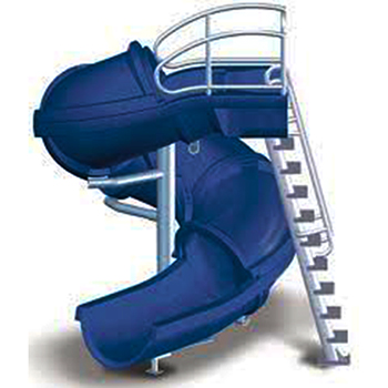 S.R. Smith 695-209-23 Vortex Blue Closed Tube w/Ladder Pool Slide | TC ...